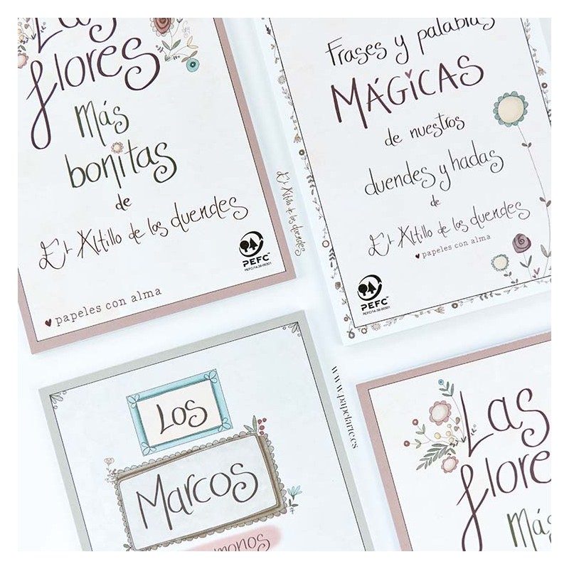 Bloc de recortables de flores